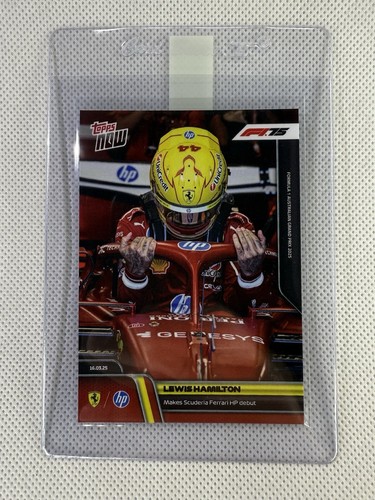 Lewis Hamilton 2025 Topps NOW F1 #12 Ferrari *Prepped and READY for ...