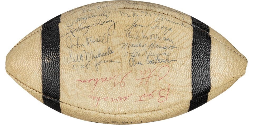 1955 Cleveland Browns NFL Champions Team Signed Football 36 Sigs ...