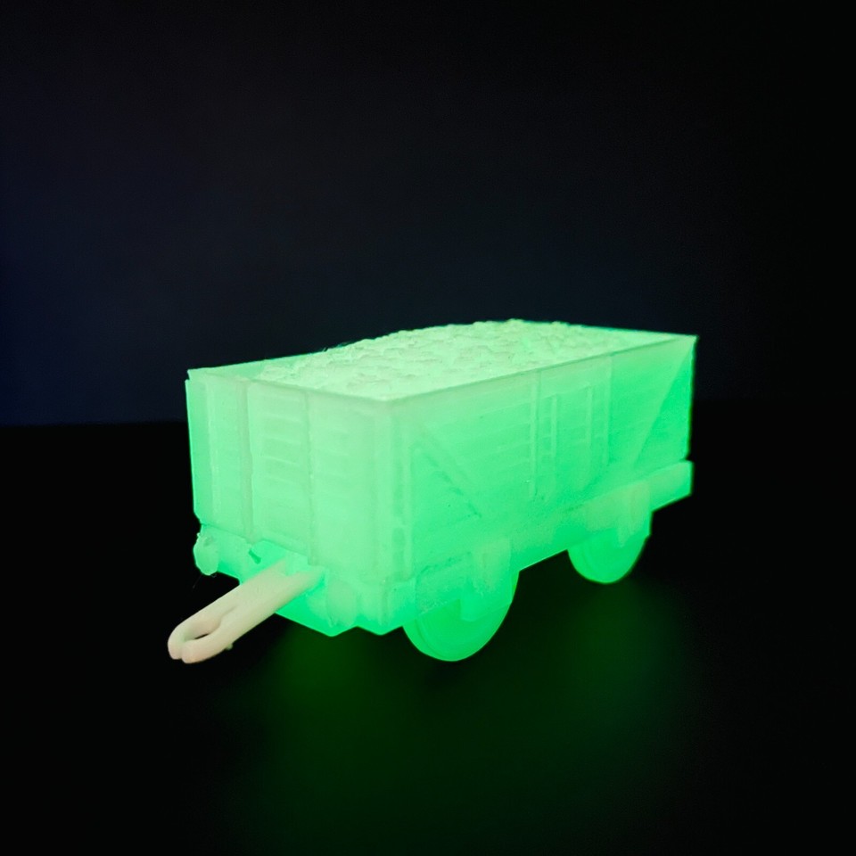 Thomas & Friends Trackmaster Custom Green Glow In The Dark Cargo Car ...