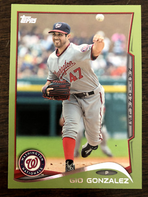 2014 Topps #523 Gio Gonzalez Green Parallel Baseball Card | eBay