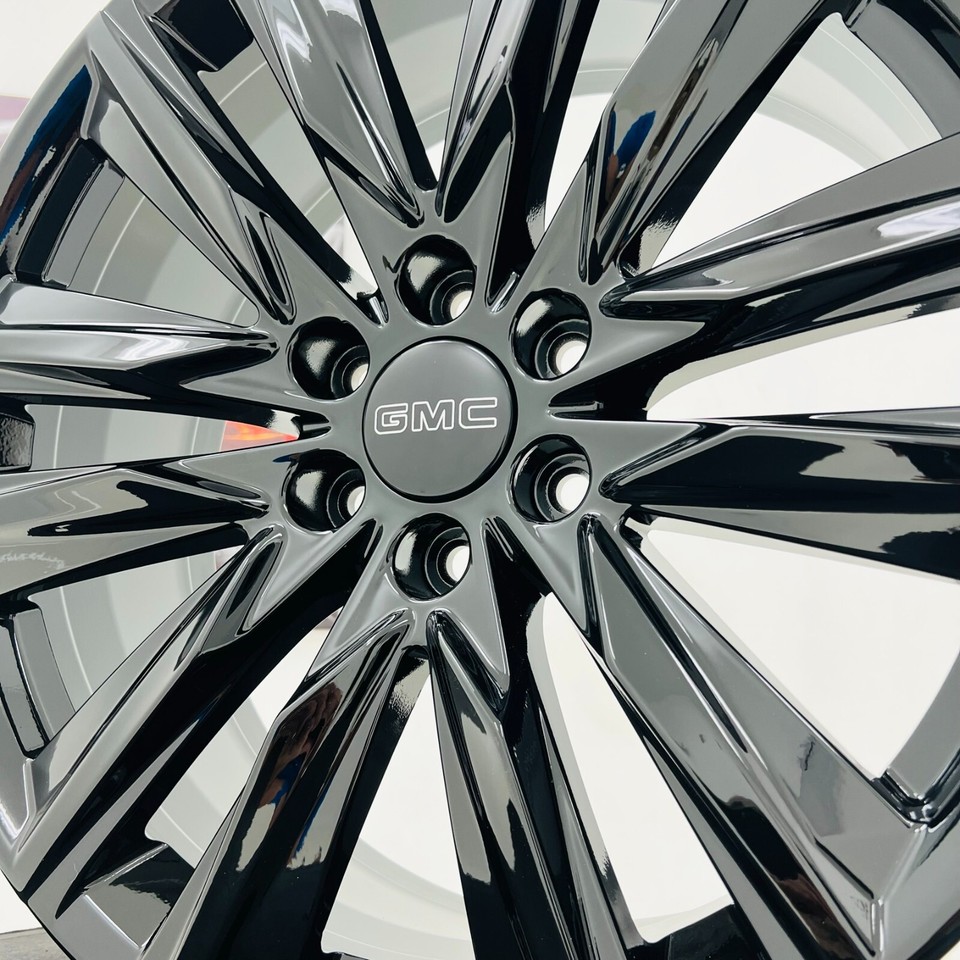 2024 Black Chevy Silverado Tahoe Suburban Wheels Rims RST GMC Sierra ...