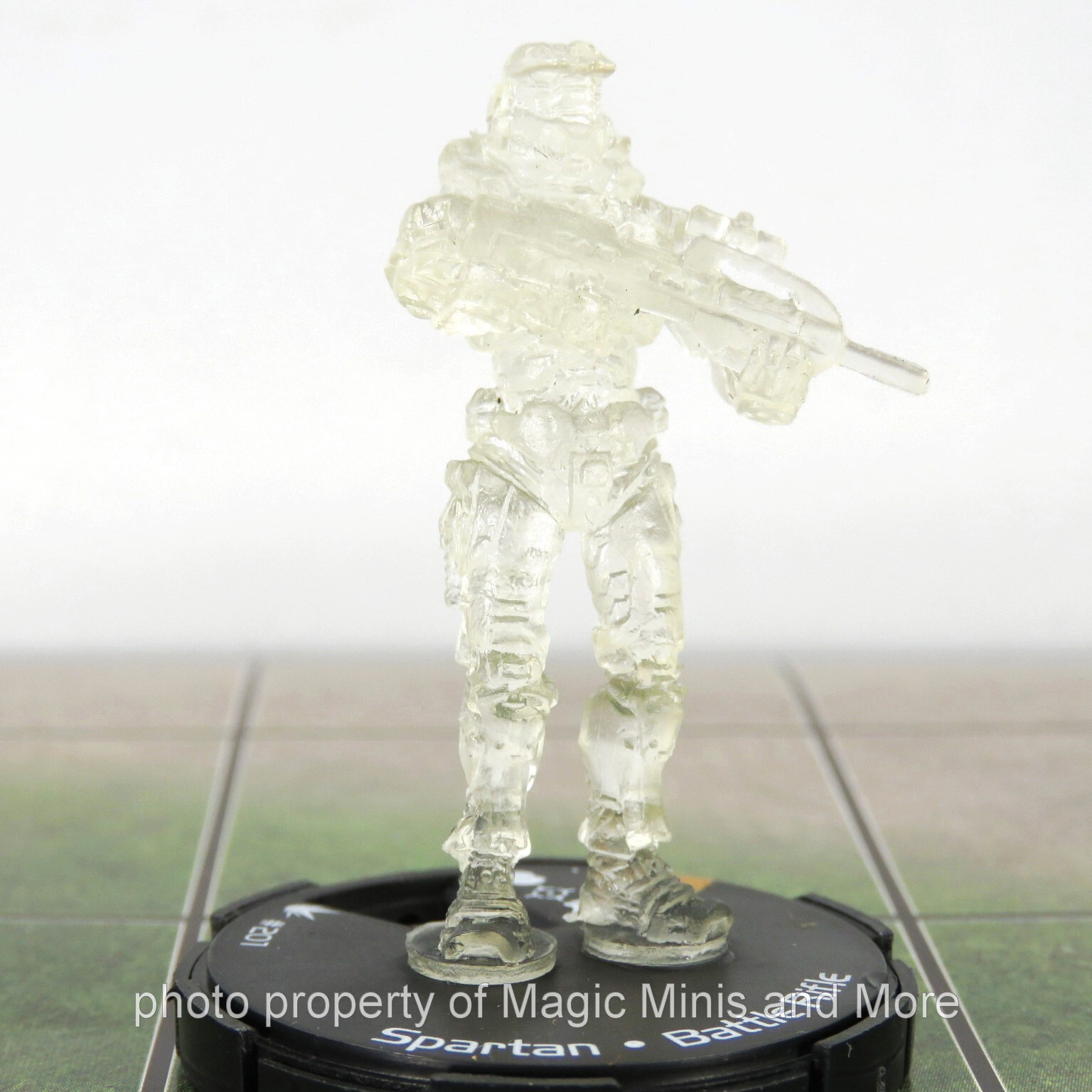 HALO ActionClix SPARTAN w/ BATTLE RIFLE #201 HeroClix Base Set OP LE ...