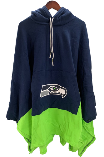 NFL Men's Tony Gonzalez Color Blocked Hooded Poncho Seahawks | eBay
