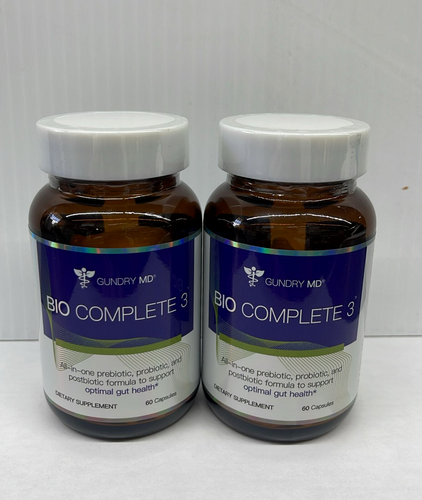 GUNDRY MD BIO COMPLETE 3 Capsules 120 2Count, PreBiotic ProBiotic ...