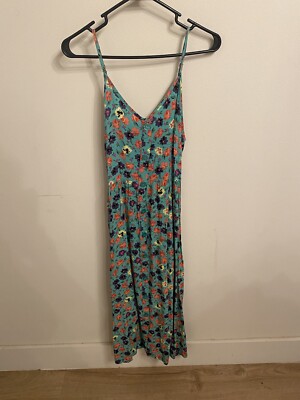 Woman’s Chances R Green Floral spaghetti strap maxi sundress | eBay