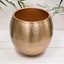 Gold Hammered Metal Indoor Flower Pot Bowl Planters Decorative Metalic ...