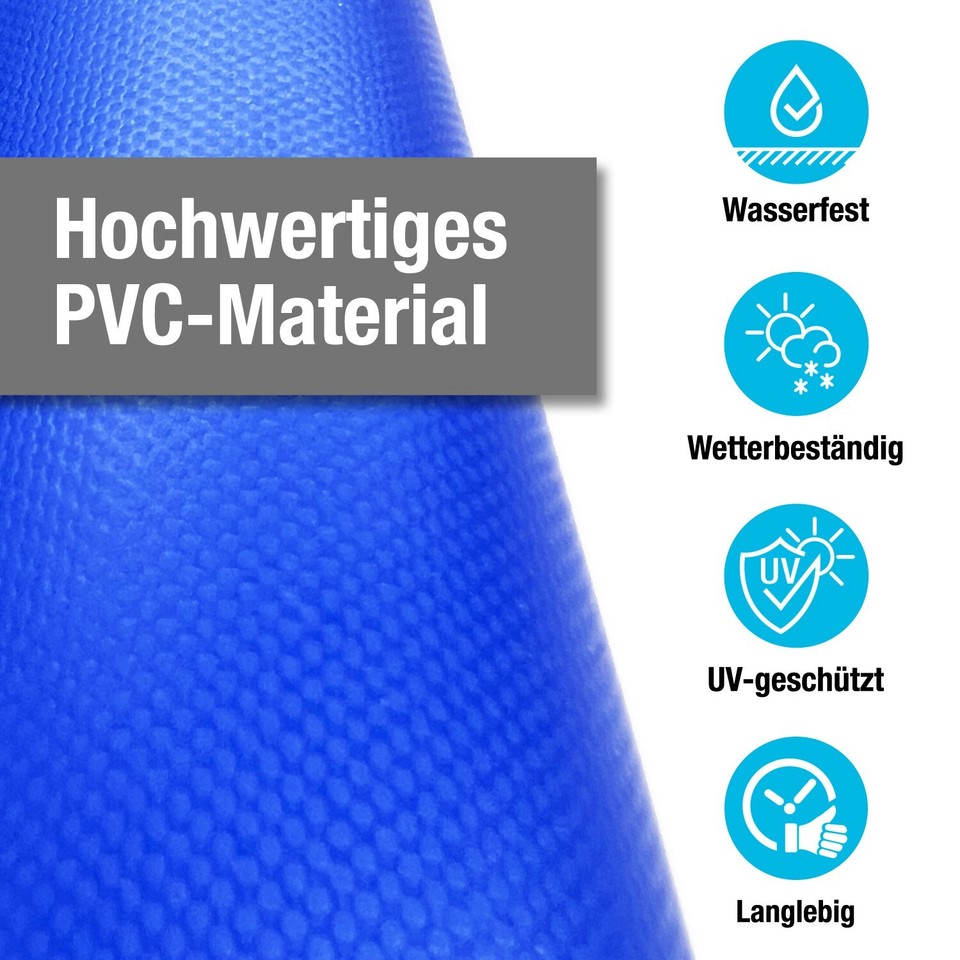 PVC LKW Plane Abdeckplane Meterware ohne Ösen (500 g/m²) 3m breit ...