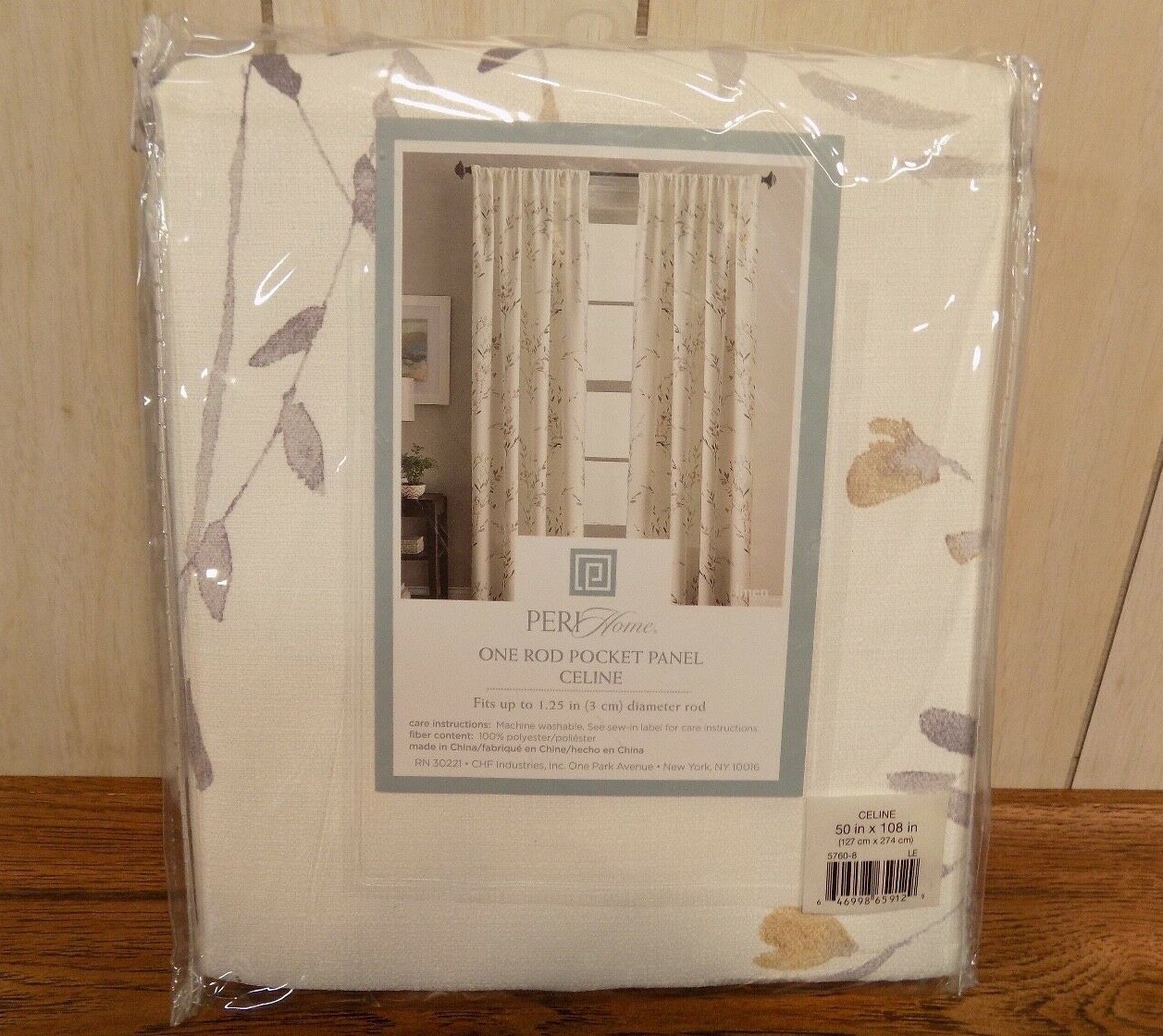 Peri Home Rod Pocket Curtain One Panel Celine 50" x 108" NEW | eBay
