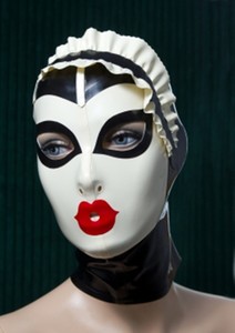 Gummi Rubber Latex Maske Rubber Hood Headgear Mask Maske Overall Kostüm ...