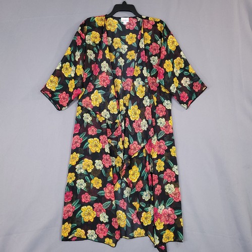 Lularoe Women's Cover Up Floral Dress Open Front Short Sleeve ...