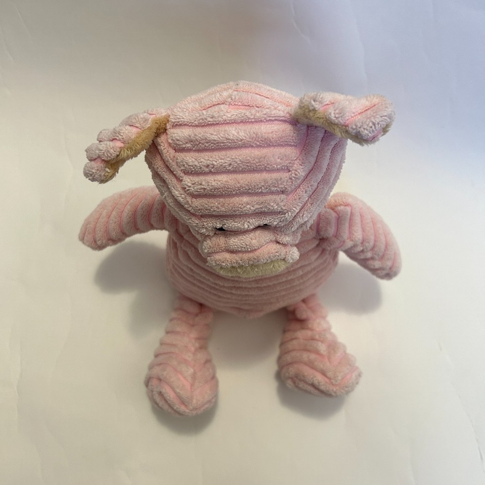 Unipak Kordy Pink Pig Plush Stuffed Animal Toy 14" wide wale corduroy ...