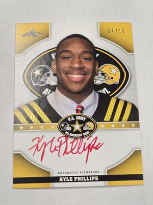 Kyle Phillips 2015 Leaf US Army All American Red Ink Autograph Card 04/ ...