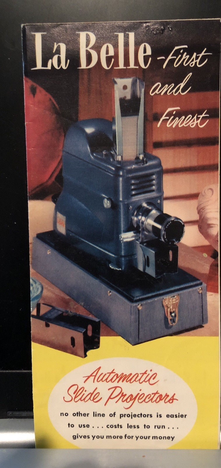 Original Camera booklet/brochure: LA BELLE auto slide projector 1959 ...