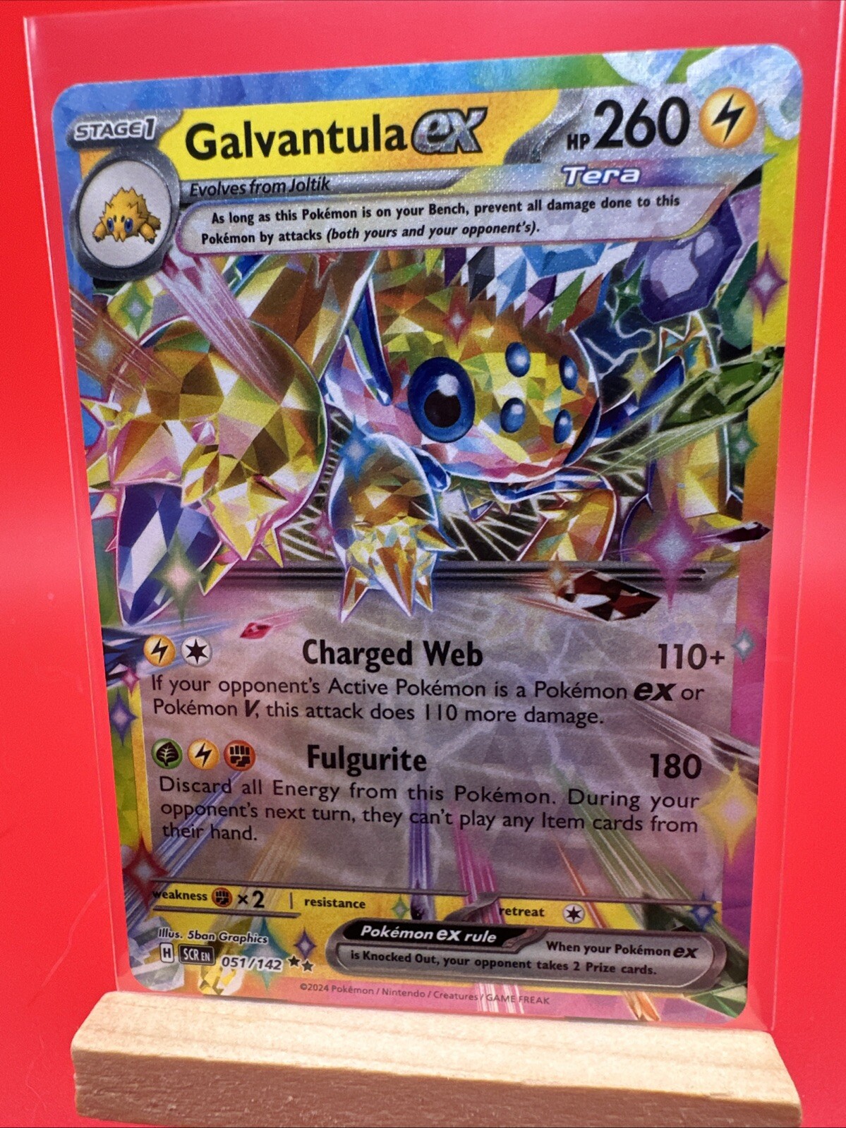 Galvantula ex 051/142 Sv07: Pokemon TCG - Stellar Crown - Double Rare ...
