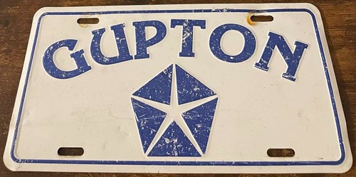 Gupton Chrysler Dealership Booster License Plate Springfield Tennessee ...