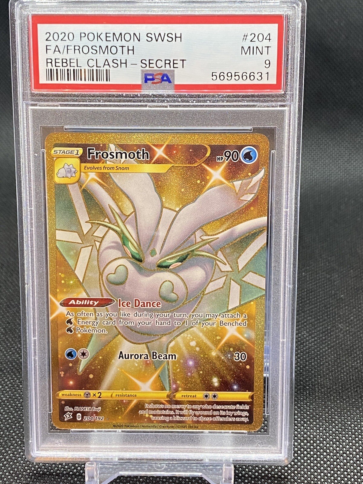 2020 Pokemon Sword & Shield Rebel Clash 204 Full Art Frosmoth Secret ...