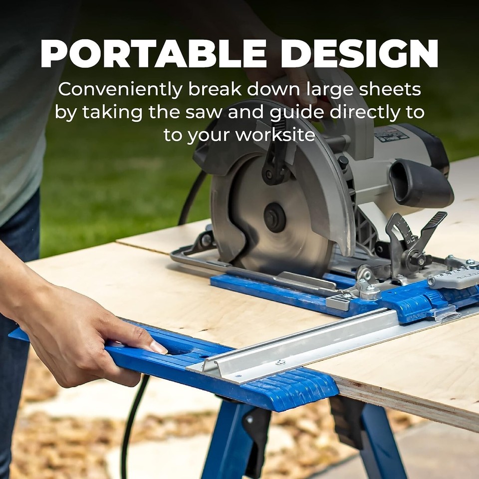 Kreg Circular Saw Guide System Accurate Rip-Cut Track Rail 24" Wide ...