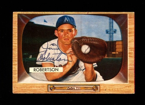 1955 BOWMAN JIM ROBERTSON #5 ATHLETICS SIGNED AUTOGRAPH VINTAGE | eBay