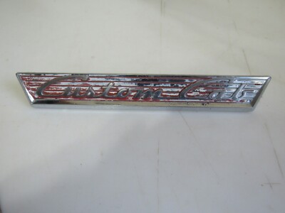 Vintage 1955 1956 Ford Custom Cab Truck Door Emblem | eBay