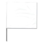 Stake Flag, 2 in x 3 in, 21 in Height, PVC Film, White Pack of 100 ...