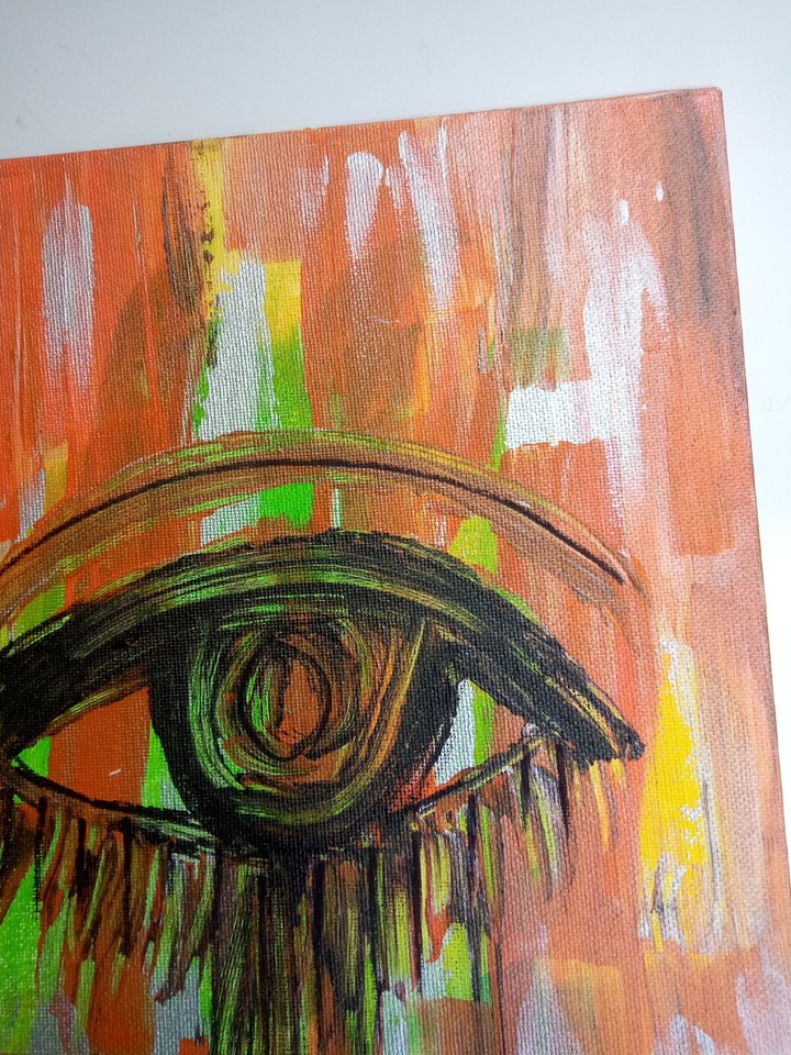 Modern Contemporary Art Painting - Eye - Signed By Artist | eBay