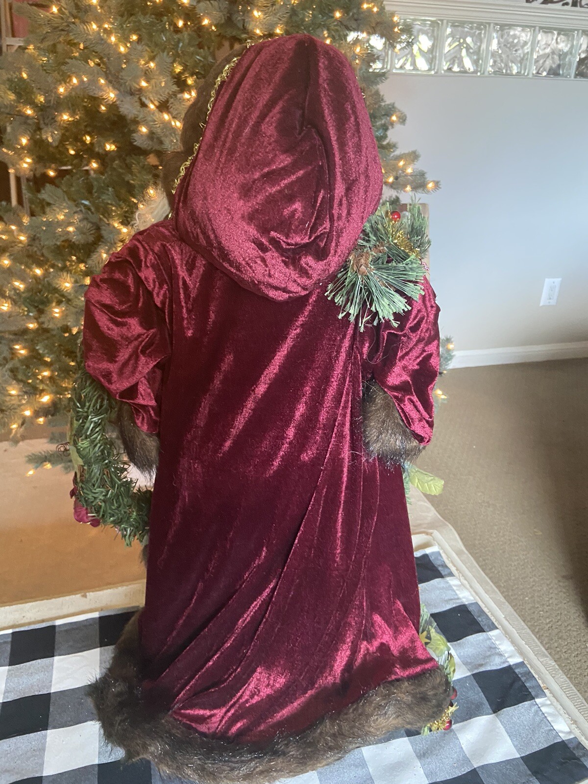 Vintage Saint nicholas German Santa Claus 28 inches | eBay