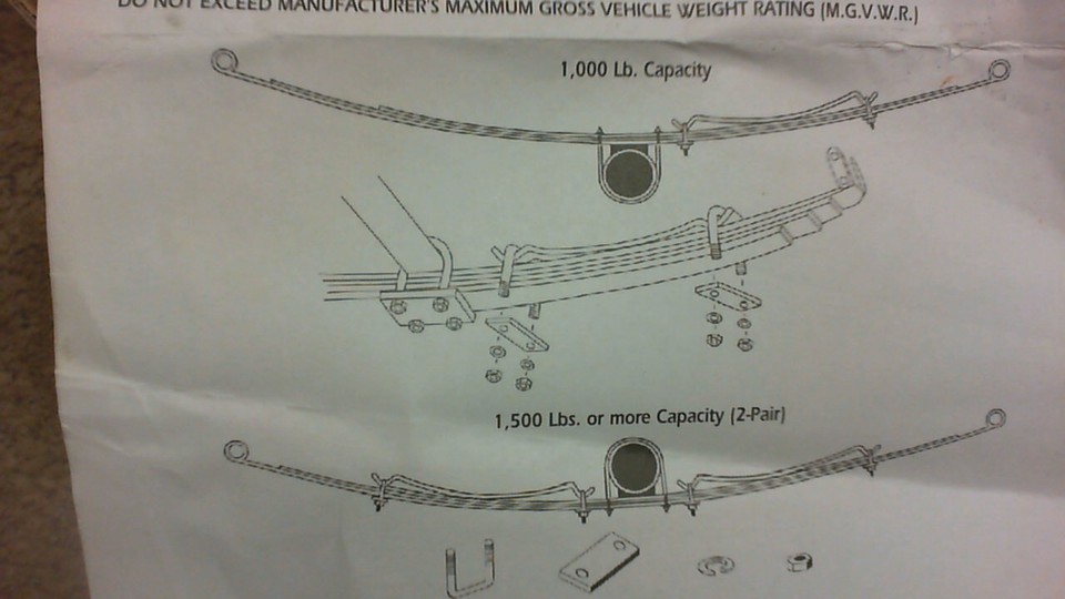 Jegs 1000 pound helper/ overload springs (2) Universal NEW | eBay