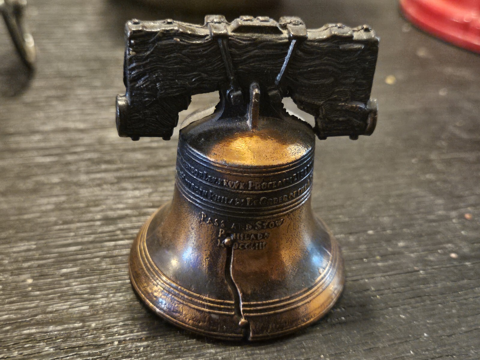 Vintage Metal Liberty Bell Souvenir Replica Bell 3.5 Inches Tall ...