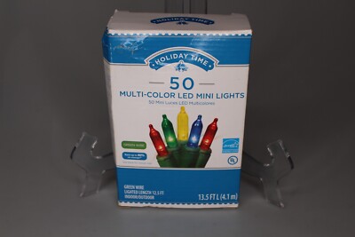 50 Mini LED Multi Color Christmas Lights 13.5' Green Wire Wedding ...