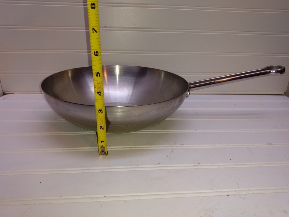 Revere Ware Proline 3 Qt Wok Copper Core Stainless 10.2" Skillet Frying ...