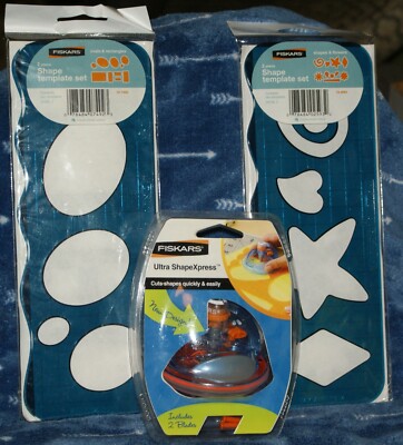 NIP Fiskars Shape Cutter & Templates LOT | eBay
