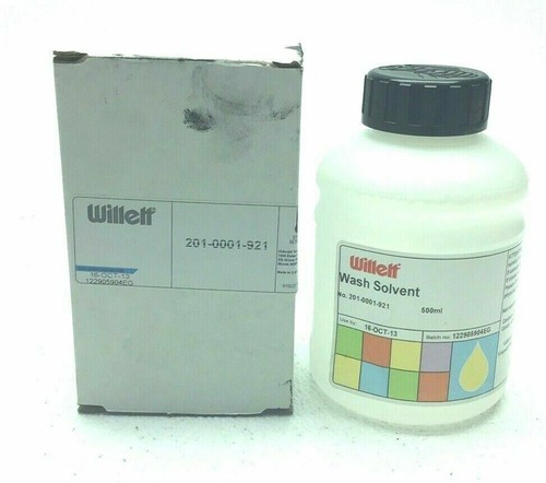 UNUSED VIDEOJET 201-0001-921 WILLETT WASH SOLVENT 500ml 16/OCT/2013 ...
