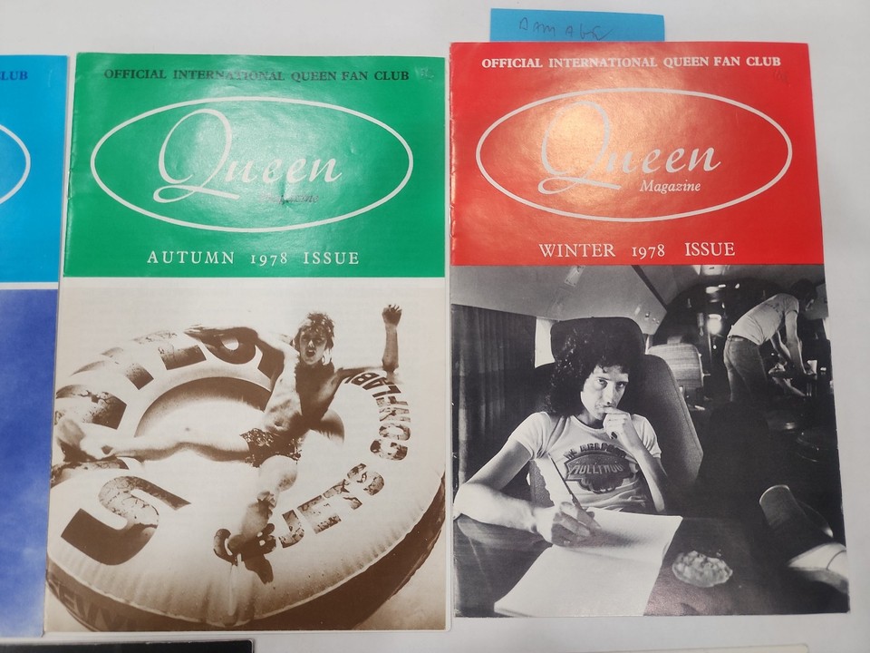 Queen Freddie Mercury Lot Complete 1978 Fan Club Magazines + Bios *SEE ...
