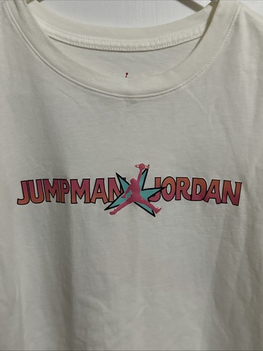 Nike Air Jordan T Shirt Mens White, Pink Jumpman Logo | eBay