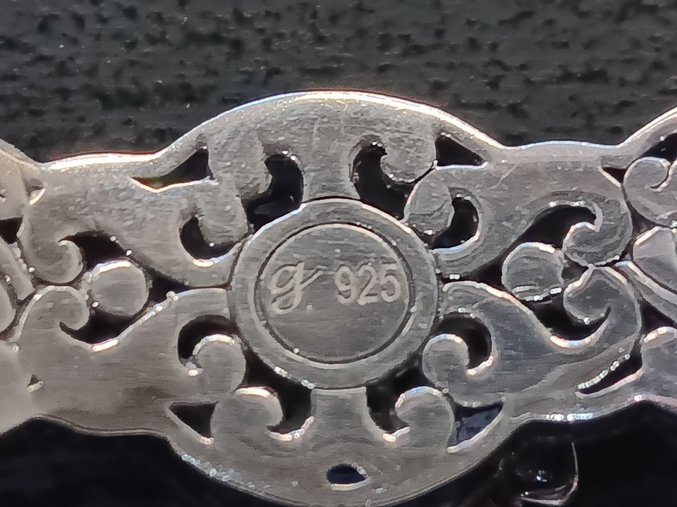 Designer G Sterling Silver Dragonfly Scroll Bracelet | eBay