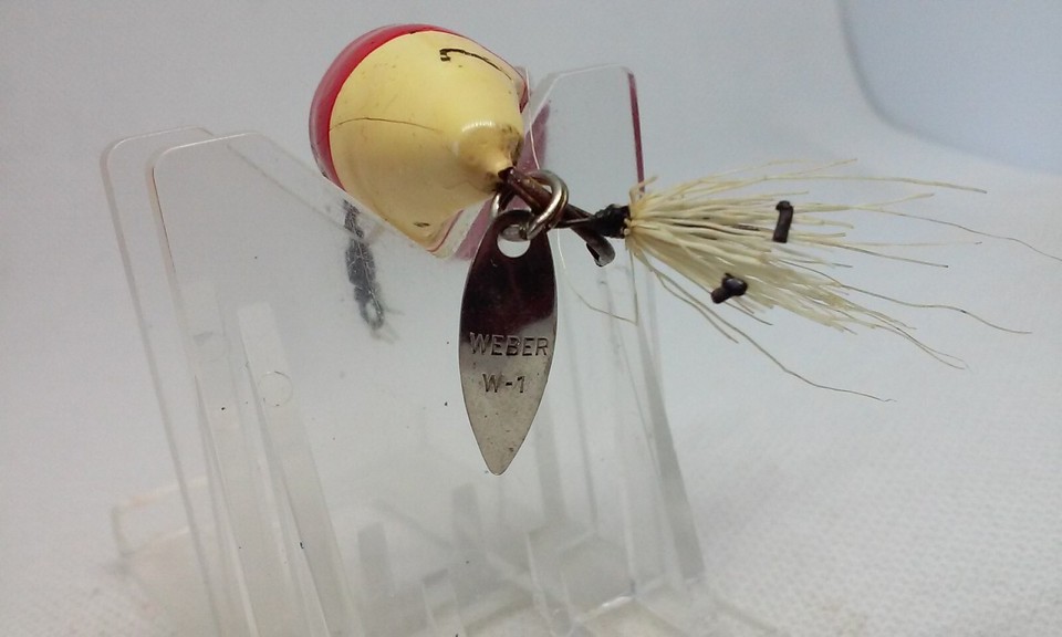 Vtg WEBER W-1 Popper Red Head 1" Topwater/Surface Ultra lt Fly rod ...
