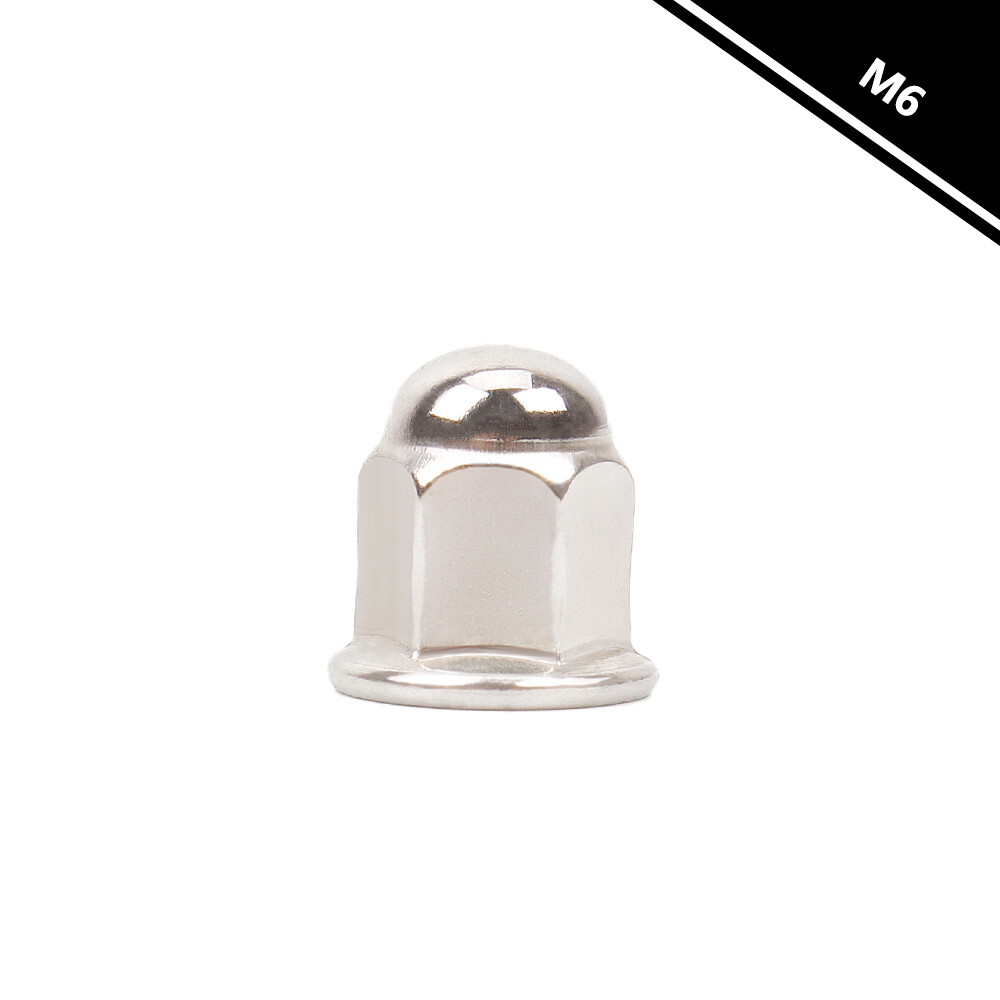 M6 Acorn Cap Nut Screw Bolt Hex Head Dome Metric 6mm x Thread Pitch 1.0 ...
