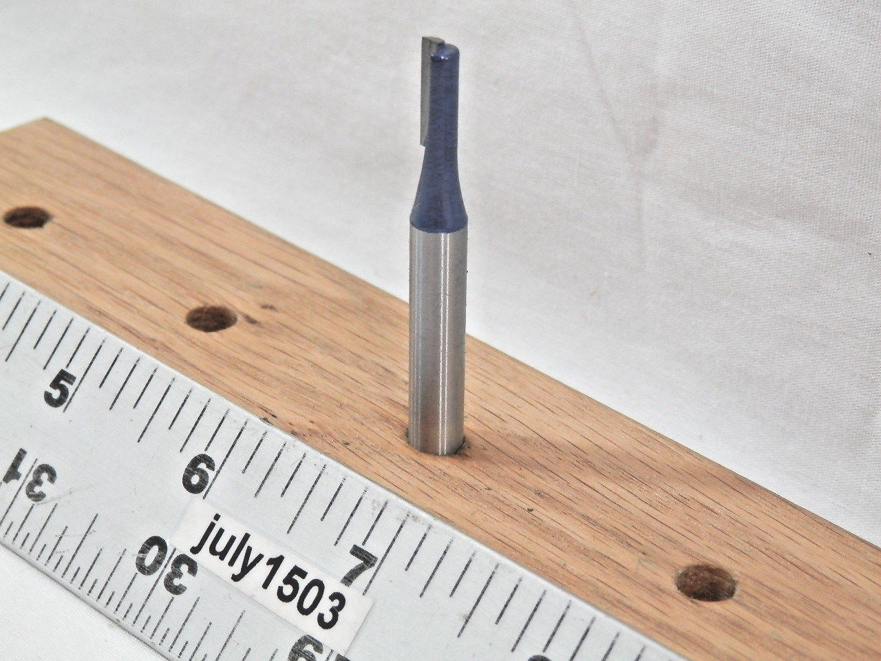 (1) NEW 3/16" D Straight Bit Carbide Tip Router Bit 1/4" Shank 1 Flute ...