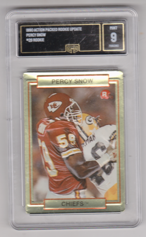 1990 Action Packed Rookie Update - #26 Percy Snow (RC) for sale online ...