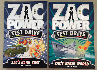 Zac Power books Test Drive #7 Bank Bust & #10 Water World VG Condition ...