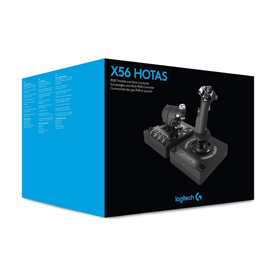 Military-Grade Flight Simulator HOTAS with 4 Spring Options & RGB ...