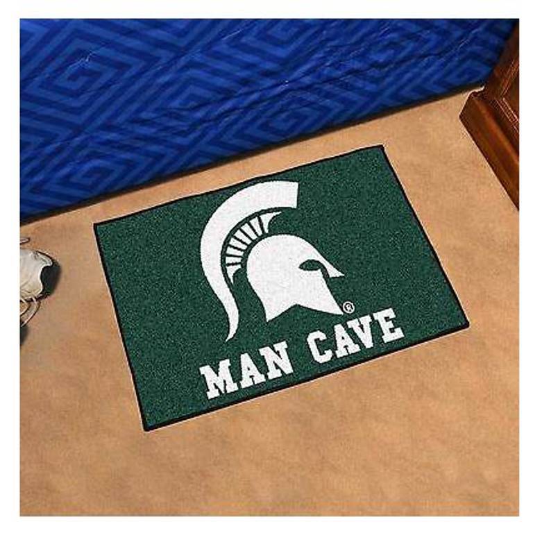 Michigan State Spartans NCAA 19" x 30" Man Cave Starter Rug ...