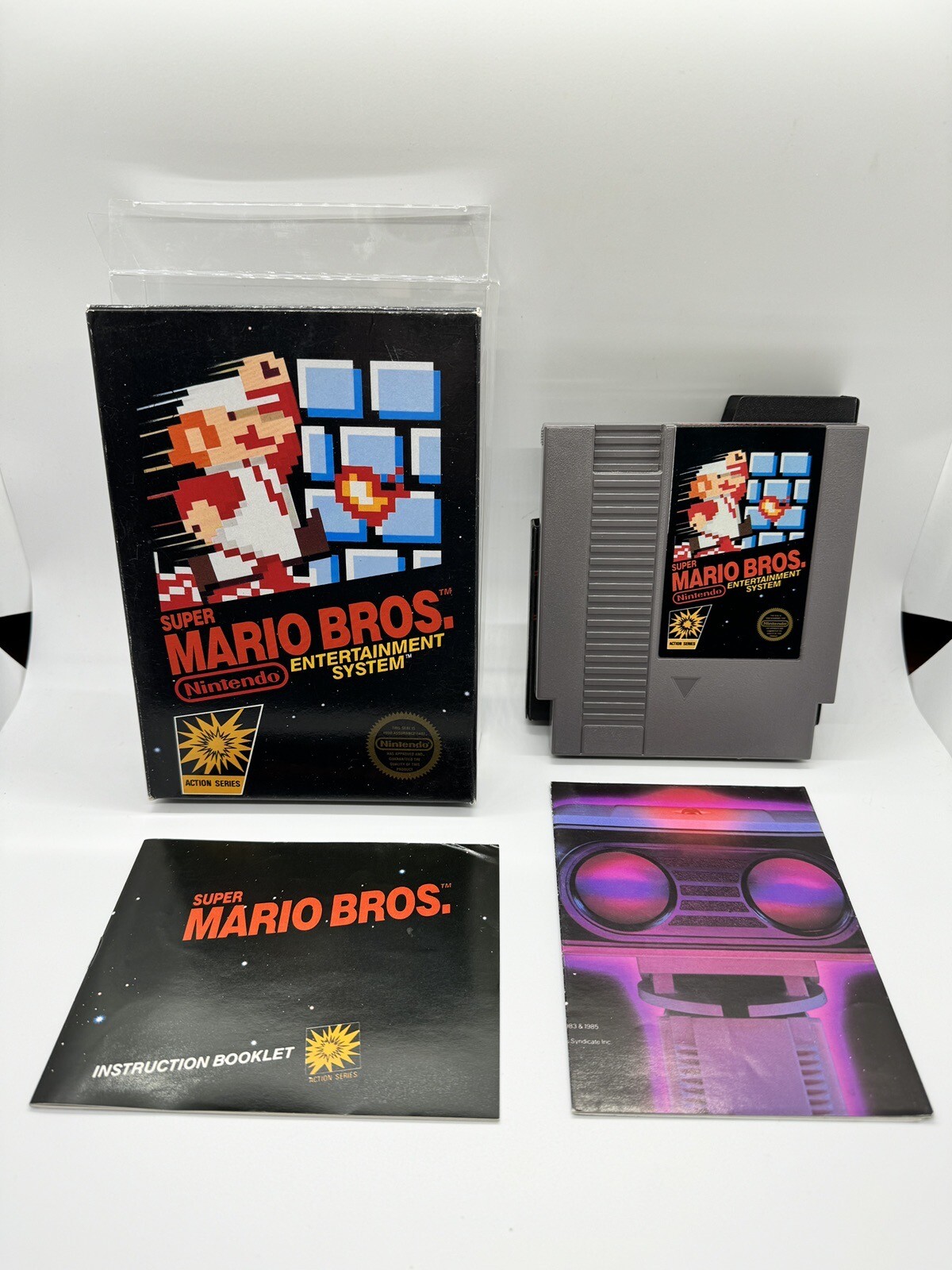 Super Mario Bros. Circle Seal Matching Complete Nintendo NES Hangtab ...