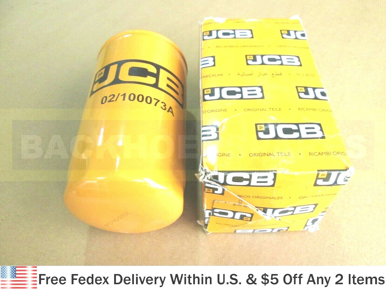 JCB PARTS - GENUINE JCB ELEMENT OIL FILTER (PART NO. 02/100073 02 ...