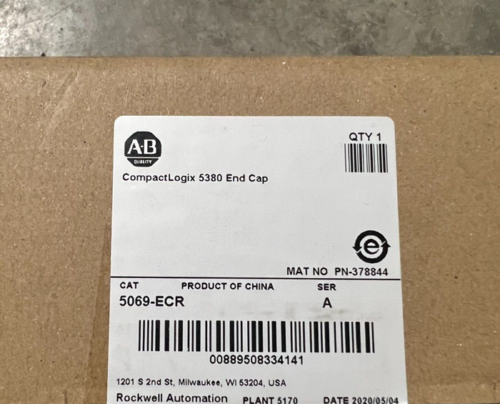 Allen Bradley 5069-ECR /A Compact 5380 Right End Cap/Terminator SEALED ...