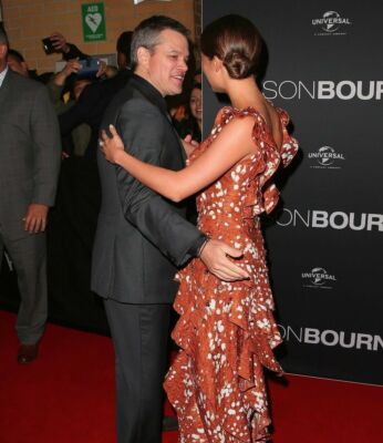PHOTO 10 X15 CM 4X6 INCH MATT DAMON ET ALICIA WIKANDER (1) | eBay