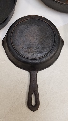 Bundle of 3 Used Cast Iron Pans | eBay