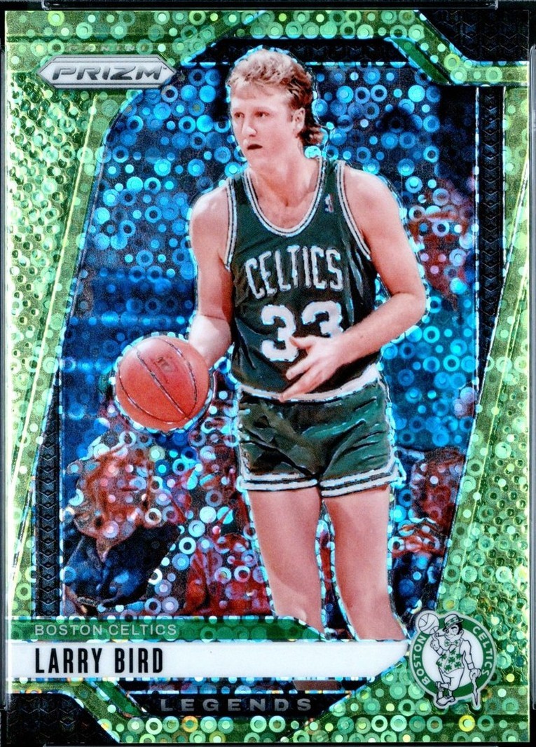 2024-25 Panini Prizm - Legends Larry Bird #299 Neon Green Fast Break ...