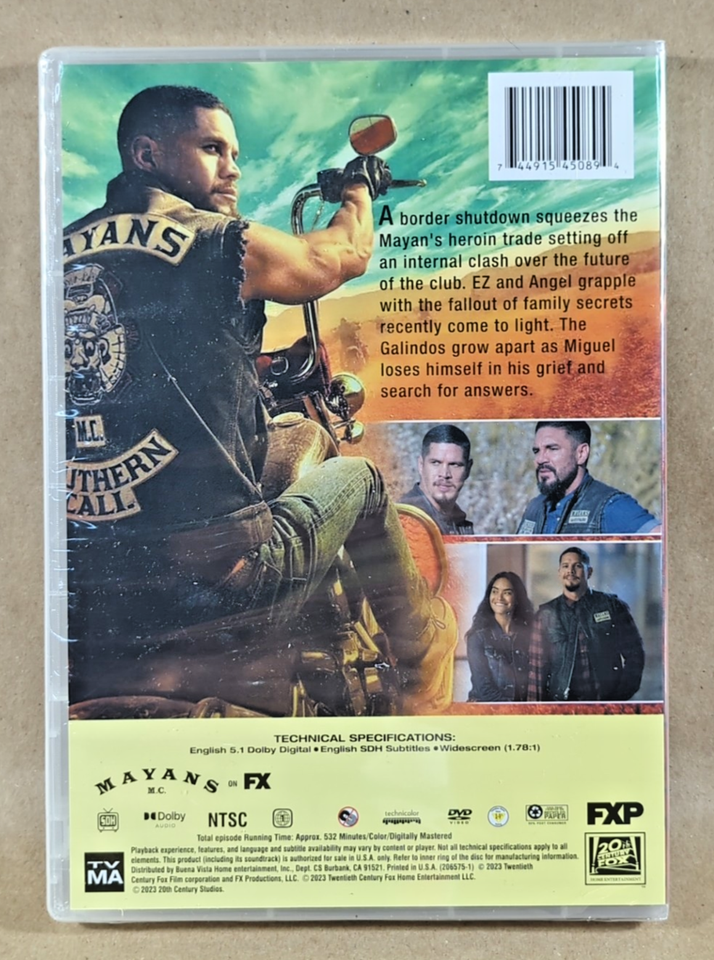Mayans M.C. The Complete Third Season DVD NEW Sealed Season 3 | eBay