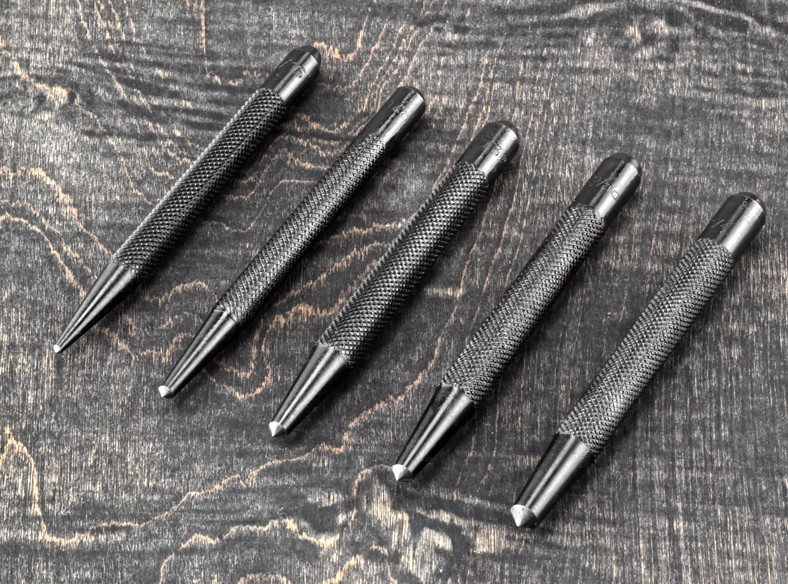 5Pc Carbon Steel Center Punch Set Sizes 1/16" 1/8" 5/32" 3/16" 1/4" | eBay